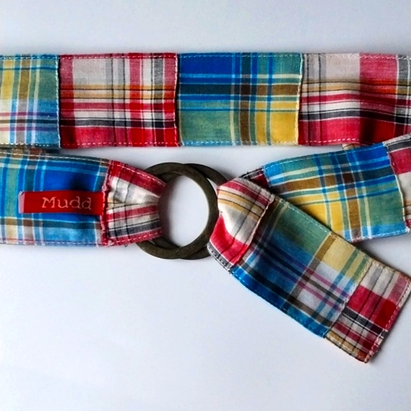Mudd | Accessories | Mudd Patchwork Belt Plaid Cloth Y2k | Poshmark